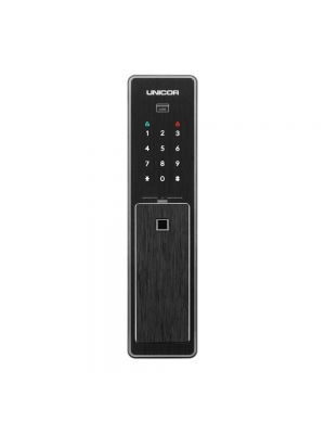 UNICOR PM8500F Push Pull Smart Door Lock (Black)
